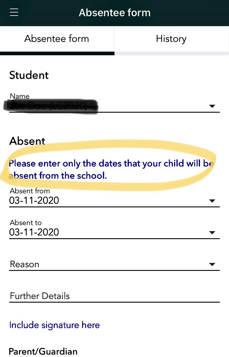 Important attendance reminders | Our Lady's School