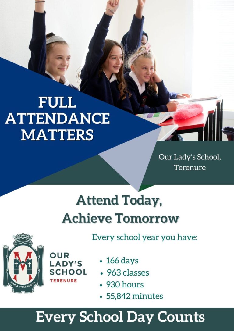 Attend Today, Achieve Tomorrow Attendance Campaign | Our Lady's School